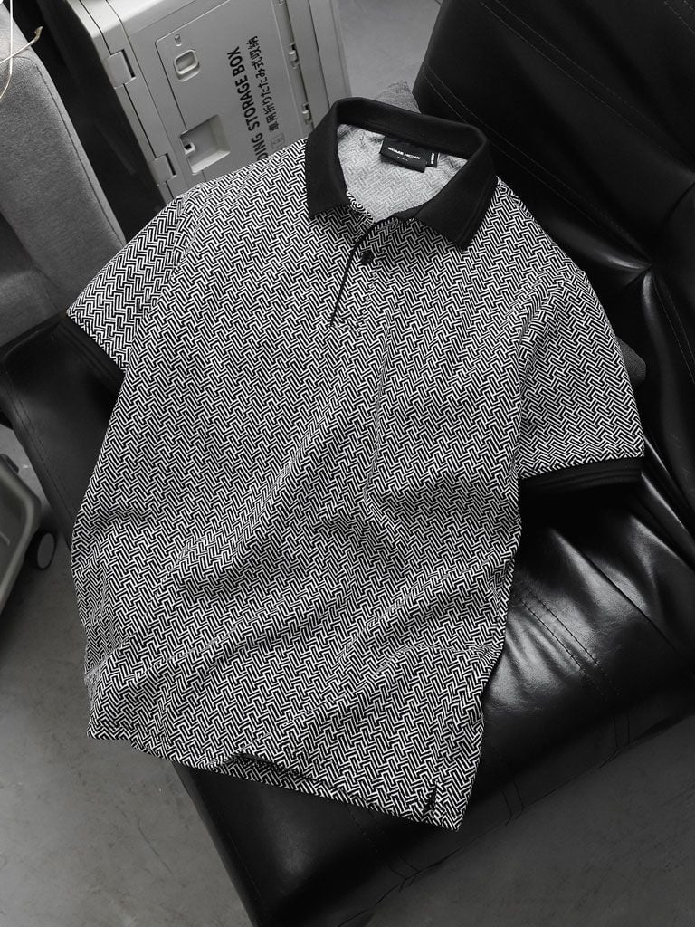 Áo Polo T Pattern Black Collar – SomeHow