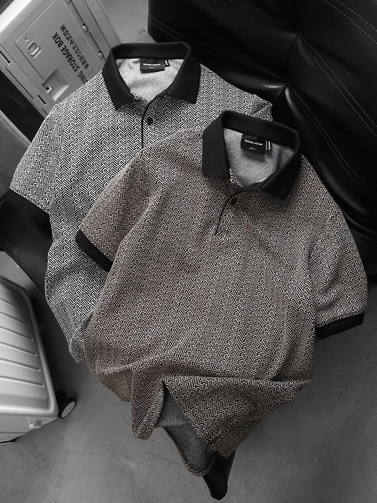 Áo Polo T Pattern Black Collar – SomeHow