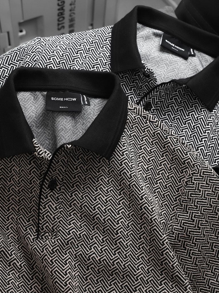 Áo Polo T Pattern Black Collar – SomeHow