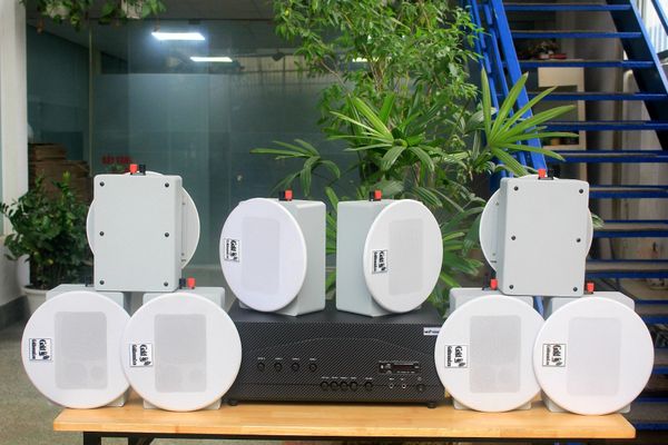 [Diện tích 160m2 + 4 Kênh] Amply A917_TH - 4K + 8 VAT38_TH – Loa thông báo phát nhạc nền, loa ...