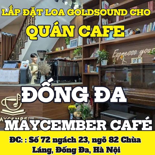 Loa Goldsound cho Maycember Café, Hà Nội, amply 2 kênh 200w, bluetooth ...