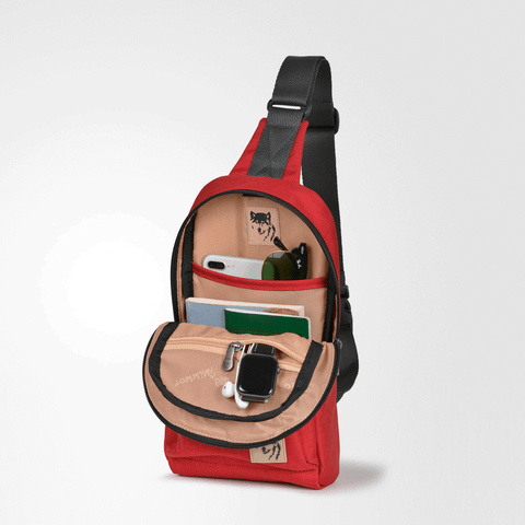 Mikkor The Clarence Sling Backpack Red – BaloCenter.com - Shop balo ĐẸP ...