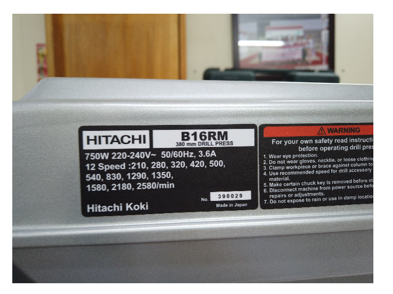 Máy Khoan Bàn Hiatchi B16RM, Khoan Bàn Chính Hãng – minhtriet.com.vn