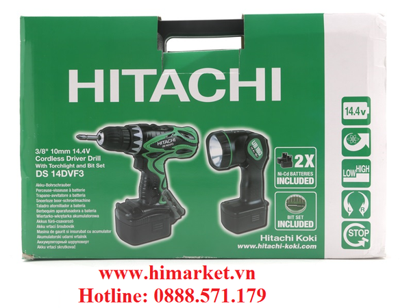MÁY KHOAN BẮT VÍT PIN 14V HITACHI DS14DVF3 – minhtriet.com.vn