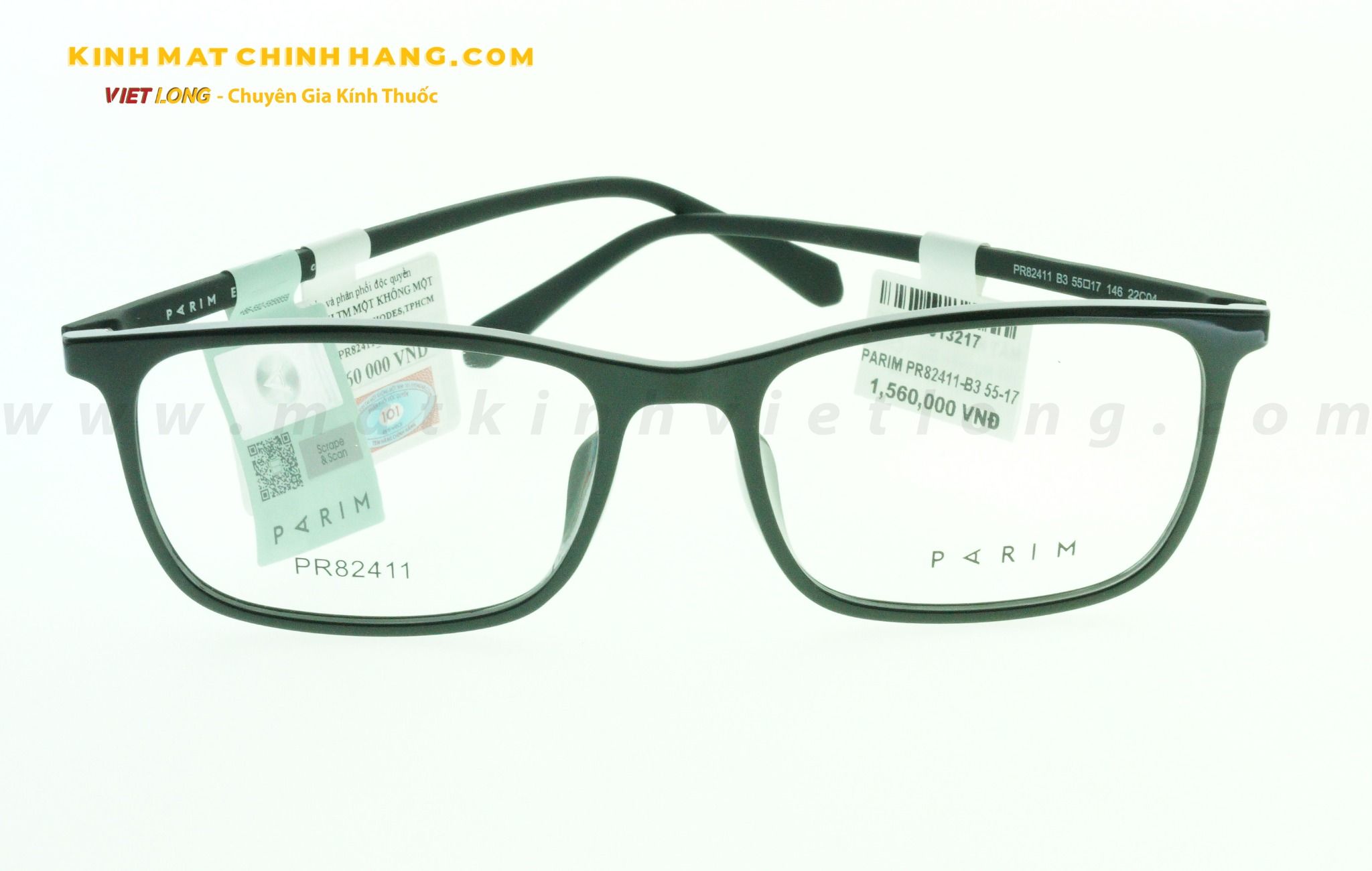 GỌNG KÍNH PARIM PR82411-B3 55-17 – VIỆT LONG - Chăm sóc mắt với thời trang