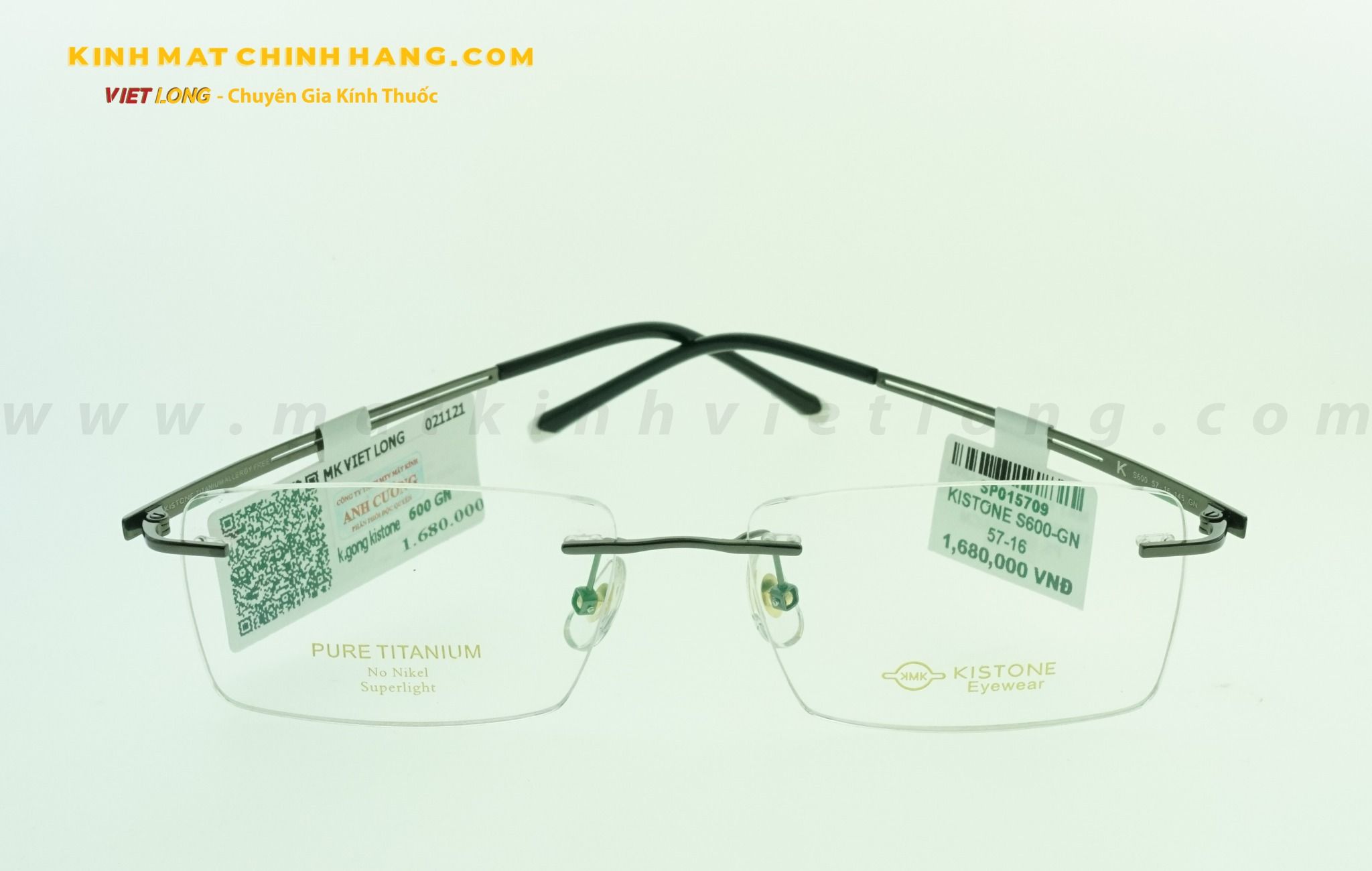 GỌNG KÍNH KISTONE S600-GN 57-16 – VIỆT LONG - Chăm sóc mắt với thời trang