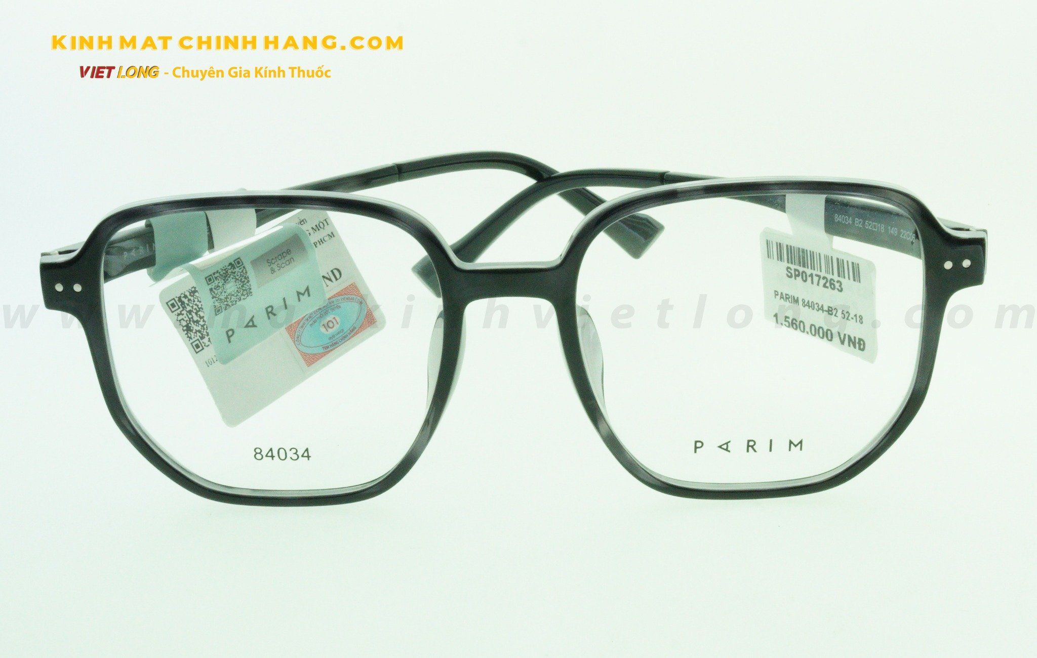 GỌNG KÍNH PARIM 84034-B2 52-18 – VIỆT LONG - Chăm sóc mắt với thời trang