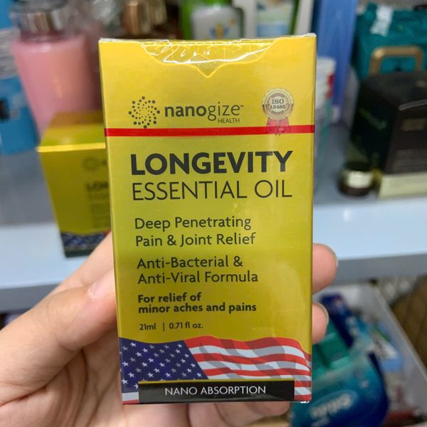 Dầu gió lăn Nanogize Longevity Essential Oil – EDS