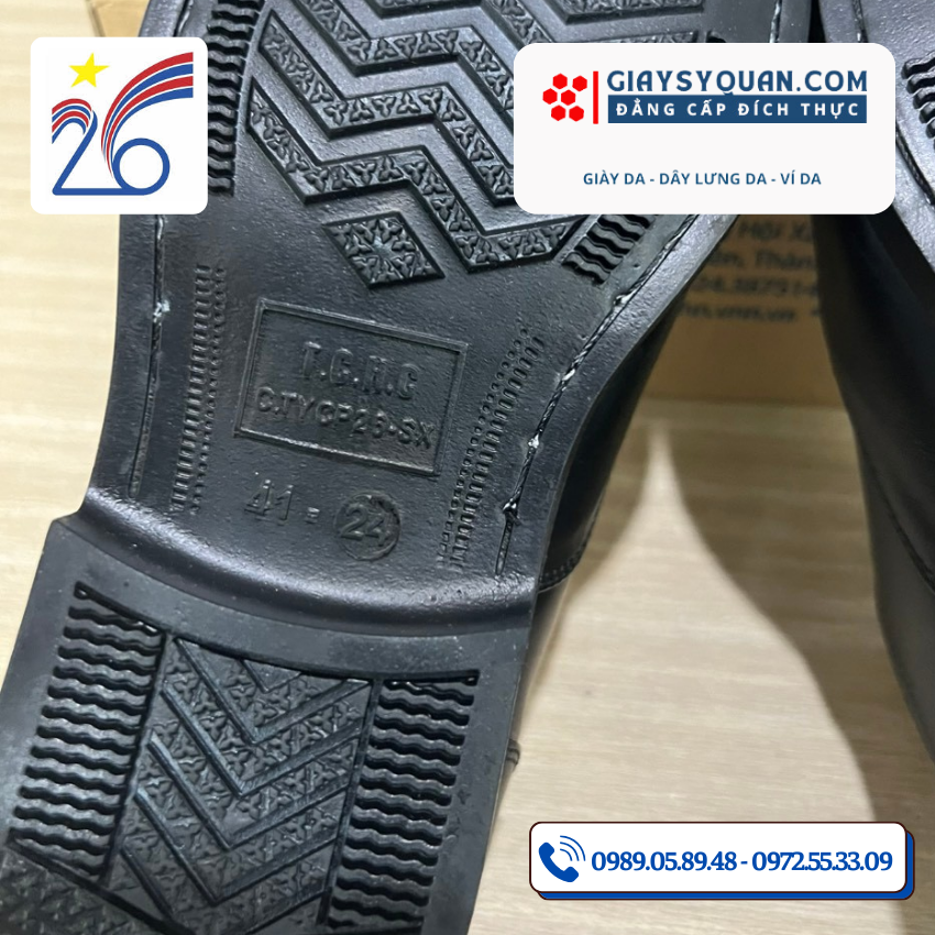 Giày Da Nam 1705 Công Ty Cổ Phần 26 ̣ ( Kiểu Giày Sĩ Quan Cấp Tá ...