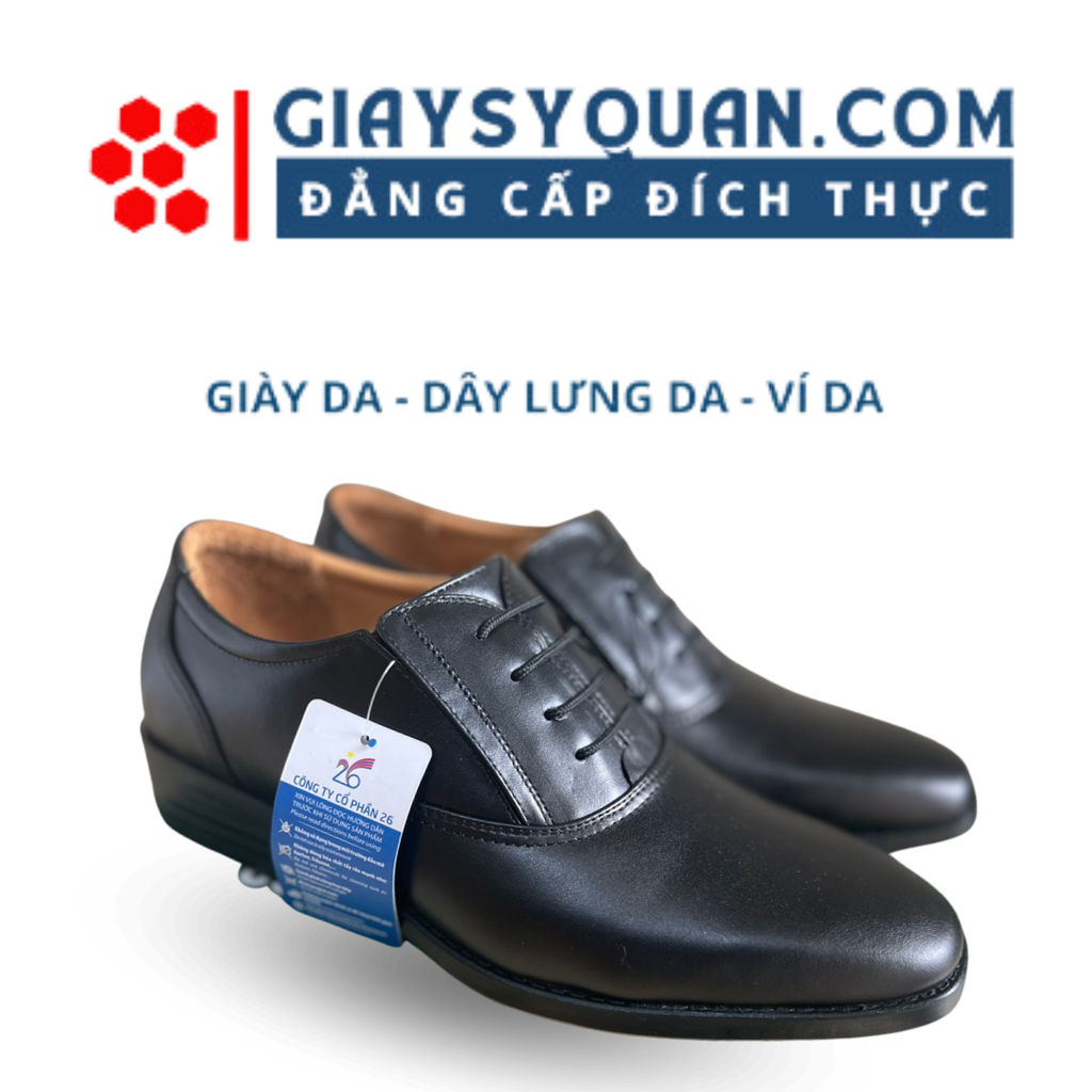 GIÀY SĨ QUAN CÔNG TY 26 G20-02 (KIỂU GIÀY QUÂN ĐỘI CẤP TƯỚNG ĐẾ VÀNG ...