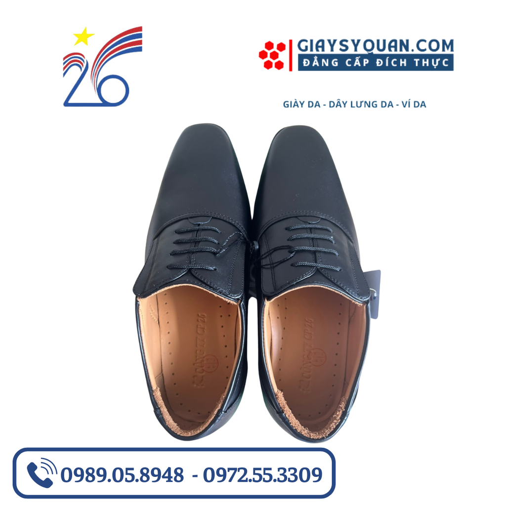 GIÀY SĨ QUAN CÔNG TY 26 G20-02 (KIỂU GIÀY QUÂN ĐỘI CẤP TƯỚNG ĐẾ VÀNG ...