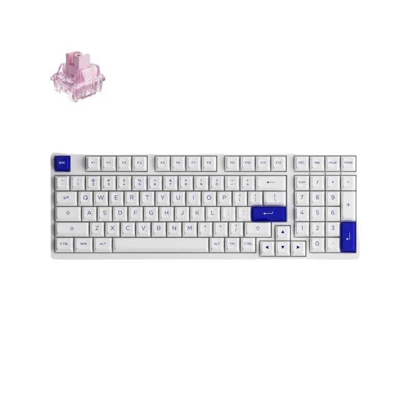 Bàn Phím Cơ Không Dây - AKKO 3098B Multi-Modes Blue On White - Thế Giới ...