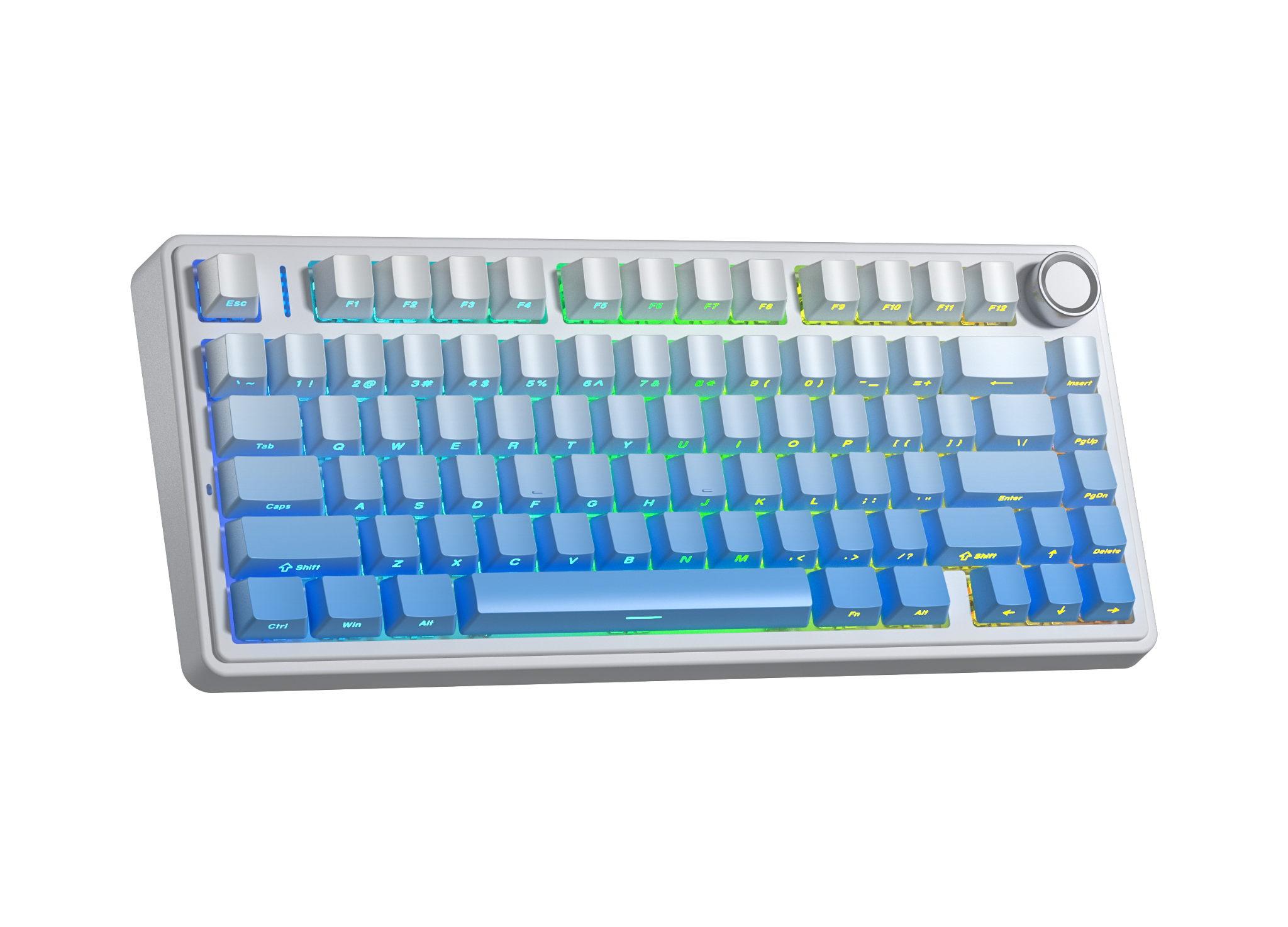 Bàn Phím Cơ Không Dây - AULA F75 Pro Gradient Blue Leobog Seiya/ 3 mo ...