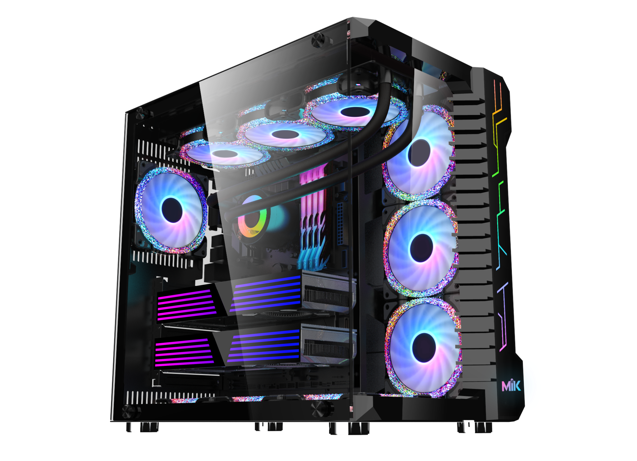 Case Máy Tính - LV07 - Black - White - Pink - Thế Giới Gear x GEARVN - PC Gaming, Gaming Gear ...