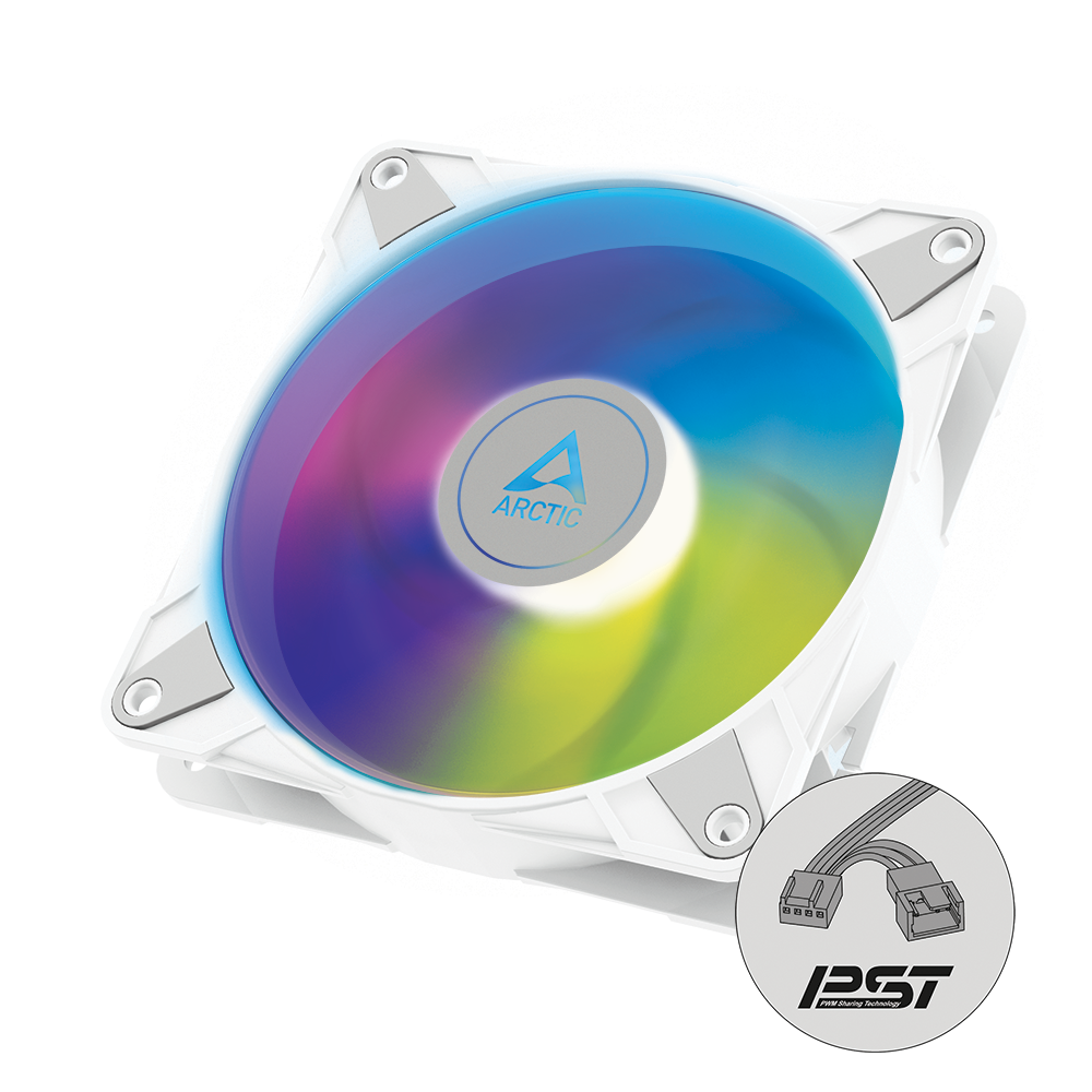 Fan Máy Tính - Arctic P12 PWM PST A-RGB - White - 120mm - 3 Pcs - Thế ...