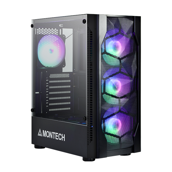 Case Montech X1 Black - Thế Giới Gear PC, Gaming Gear, Phụ kiện Gaming