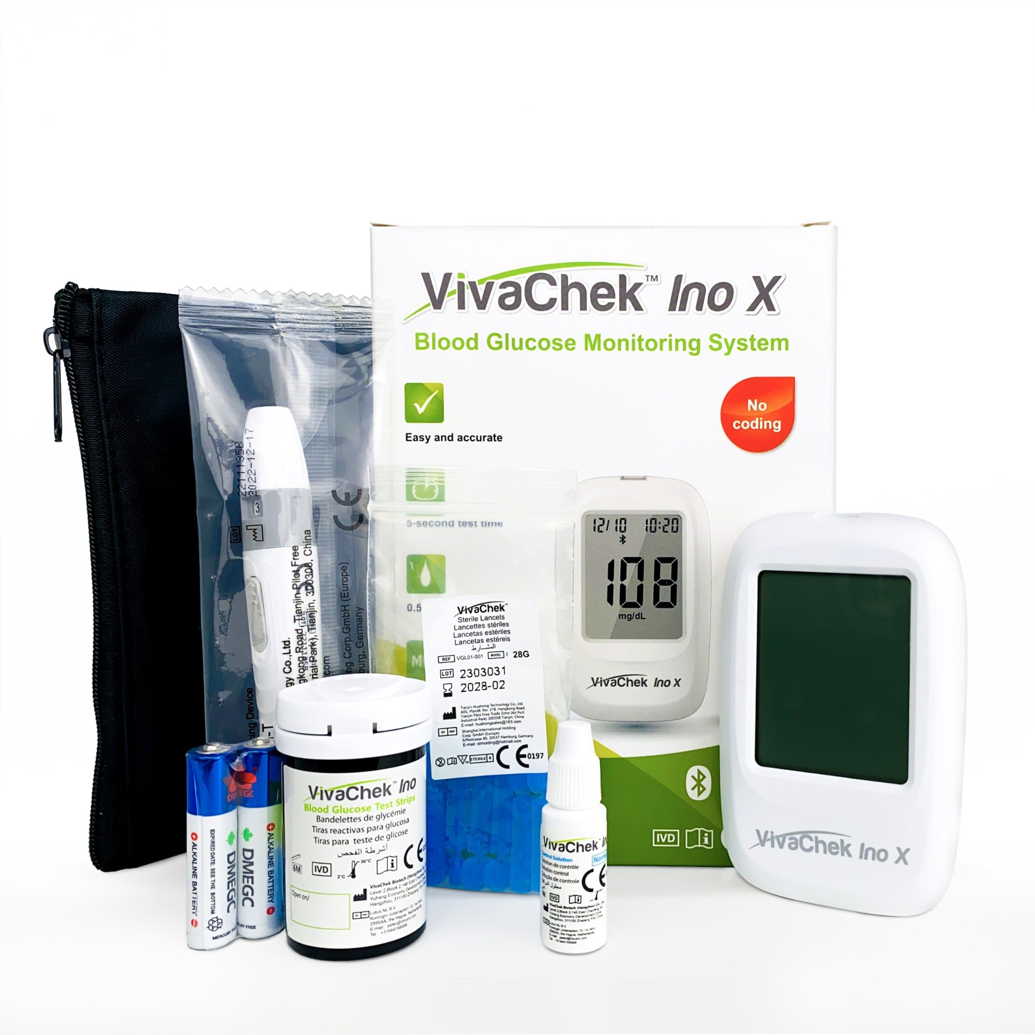 Máy đo đường huyết VivaChek Ino X – Dụng cụ y khoa thẩm mỹ Tuấn Kiệt