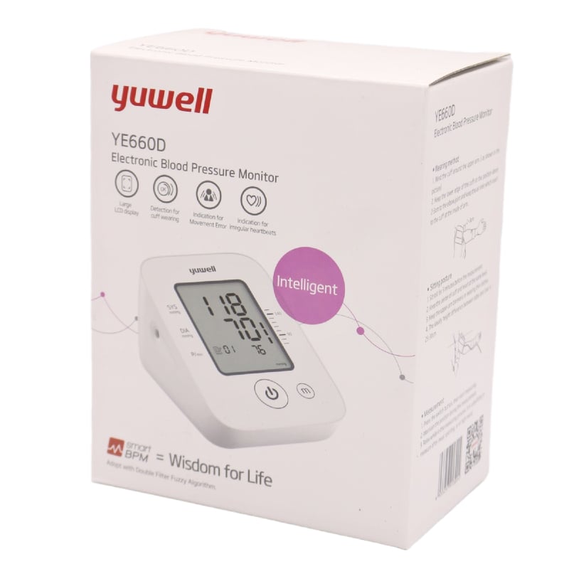 Máy đo huyết áp bắp tay điện tử Yuwell YE660D – Dụng cụ y khoa thẩm mỹ Tuấn Kiệt