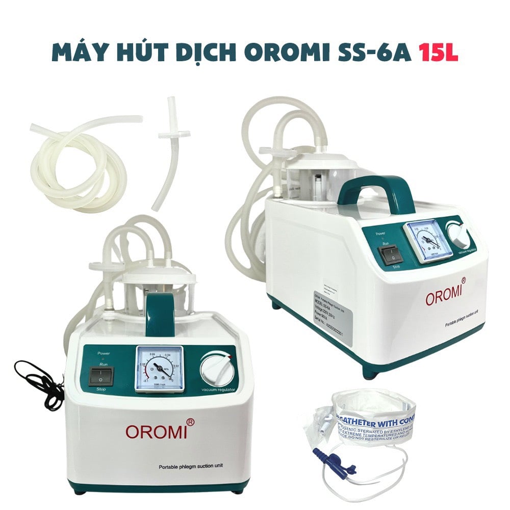 MÁY HÚT DỊCH OROMI SS-6A 15L – Dụng cụ y khoa thẩm mỹ Tuấn Kiệt