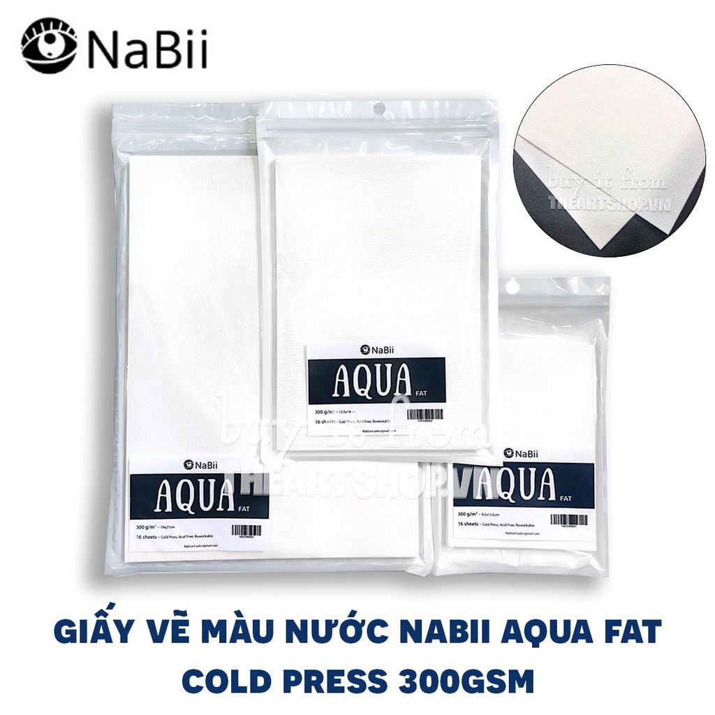 Giấy vẽ màu nước NABII AQUA FAT - NABII AQUA FAT Watercolor Paper ...