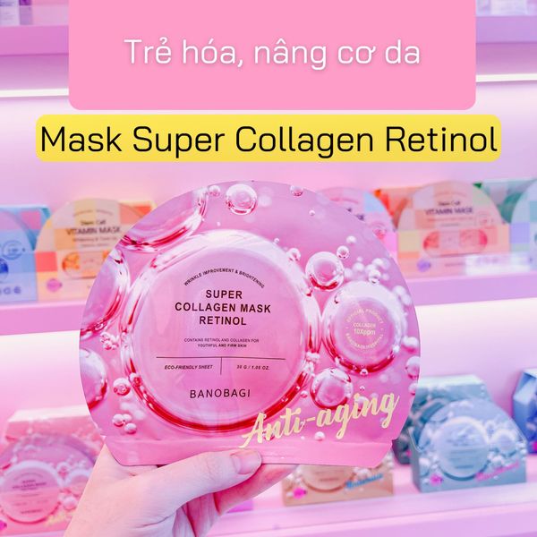 Mặt nạ trẻ hóa và nâng cơ - Banobagi Super Collagen Retinol 30g – Mỹ ...