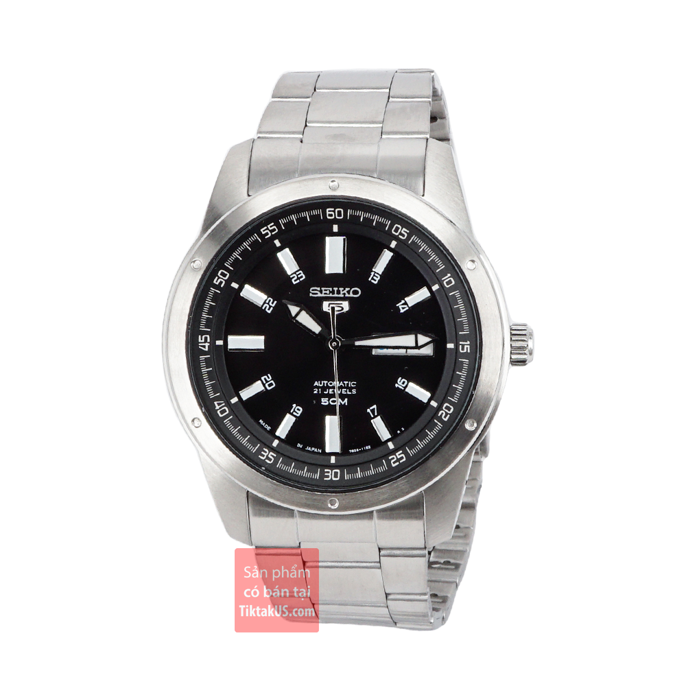 Đồng hồ cơ dây thép không gỉ Seiko 5 Made in Japan Seiko SNKN13J1 ...