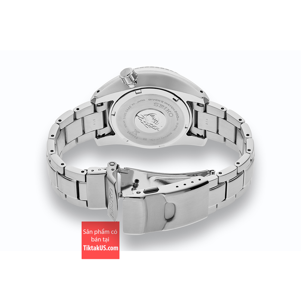 Đồng hồ nam dây thép SEIKO Prospex Solar Quartz Sumo GMT SFK003J1 ...