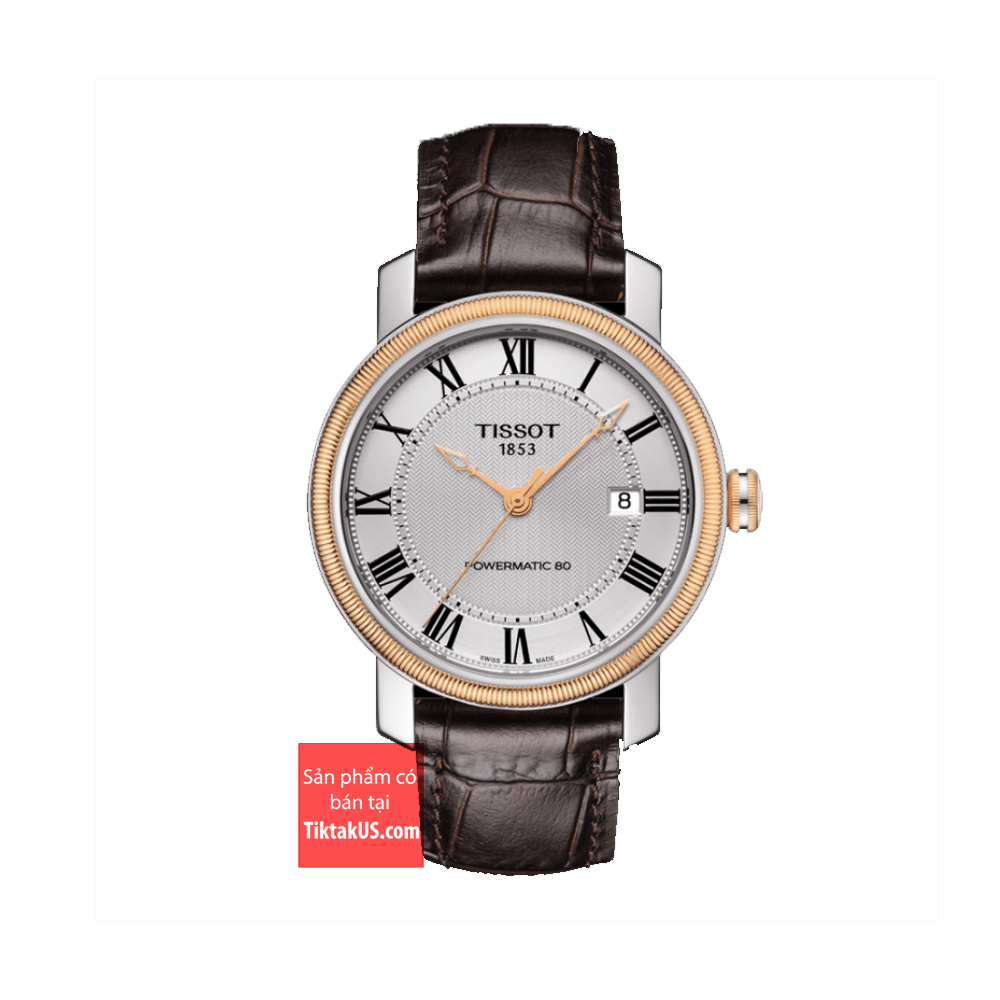 Đồng hồ đeo tay nam Tissot Bridgeport Powermatic 80 T097.407.26.033.00 - Tiktakus