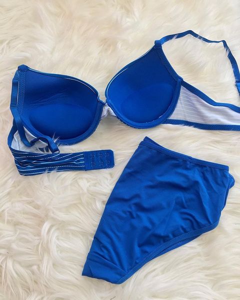 Bộ đồ lót Blue Stripe Push-up bra set – Viviane Vietnam