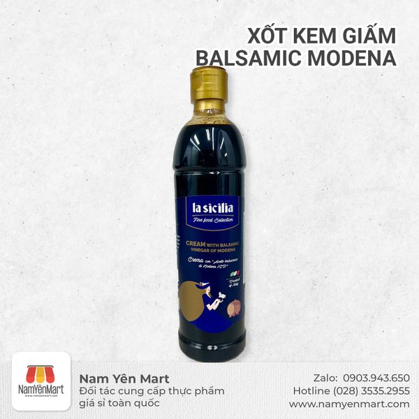 Xốt kem giấm Balsamic Modena (Cream with Balsamic Vinegar of Modena) L ...