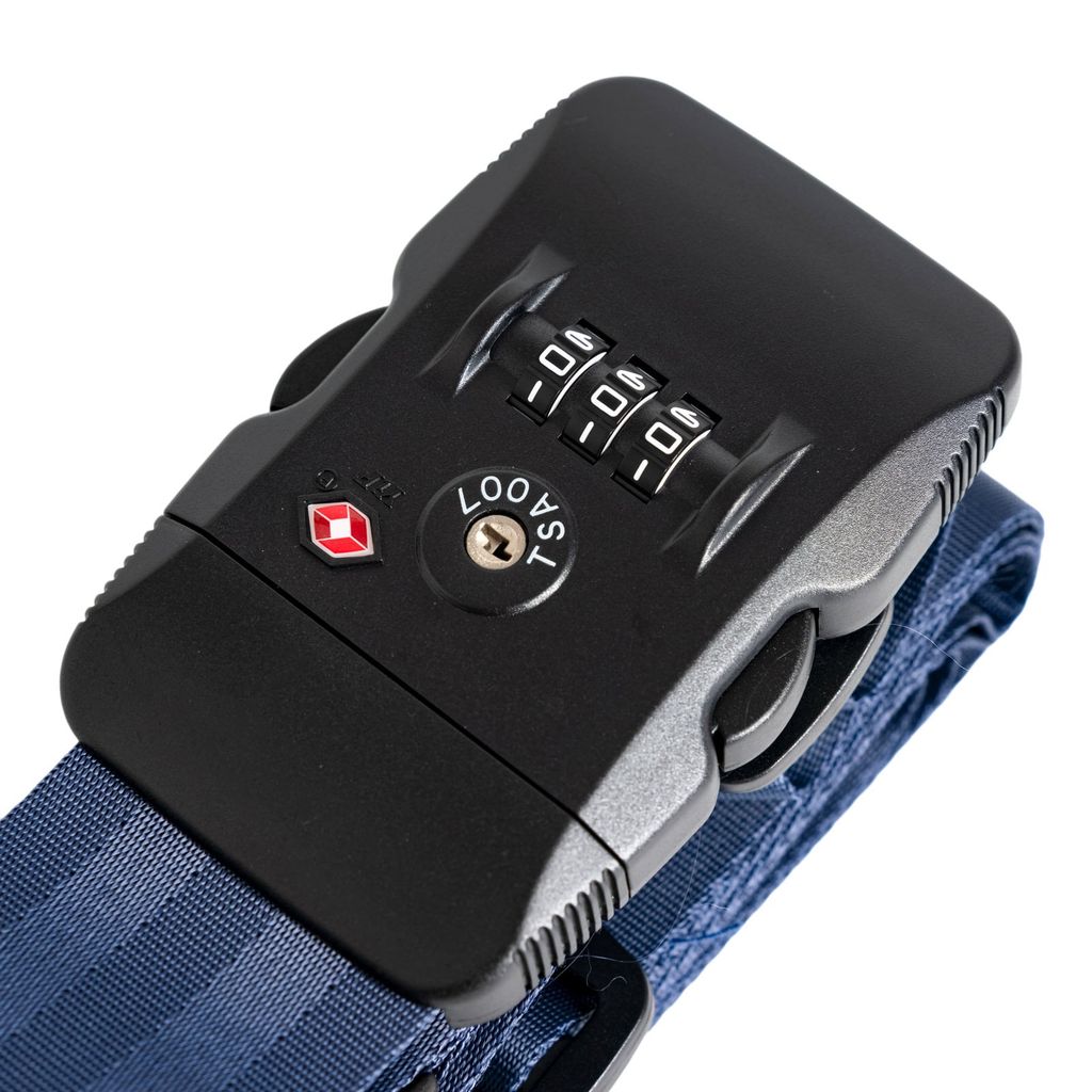 Dây đai vali loại chữ thập Go&Fly khóa số TSA007 cao cấp loại dày 1.5