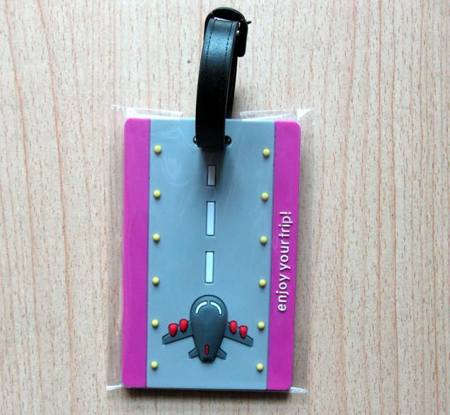 Thẻ name tag vali cao su PVC