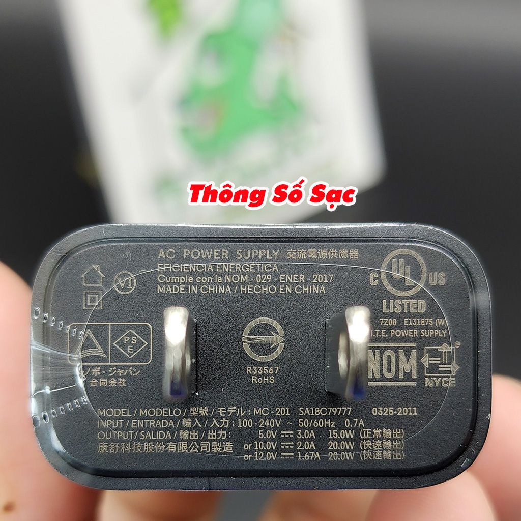 Sạc Nhanh Lenovo MC-201 20W MTB Tab P11, Xiaoxin Pad ZIN Chính Hãng – Shop Tí Chuột