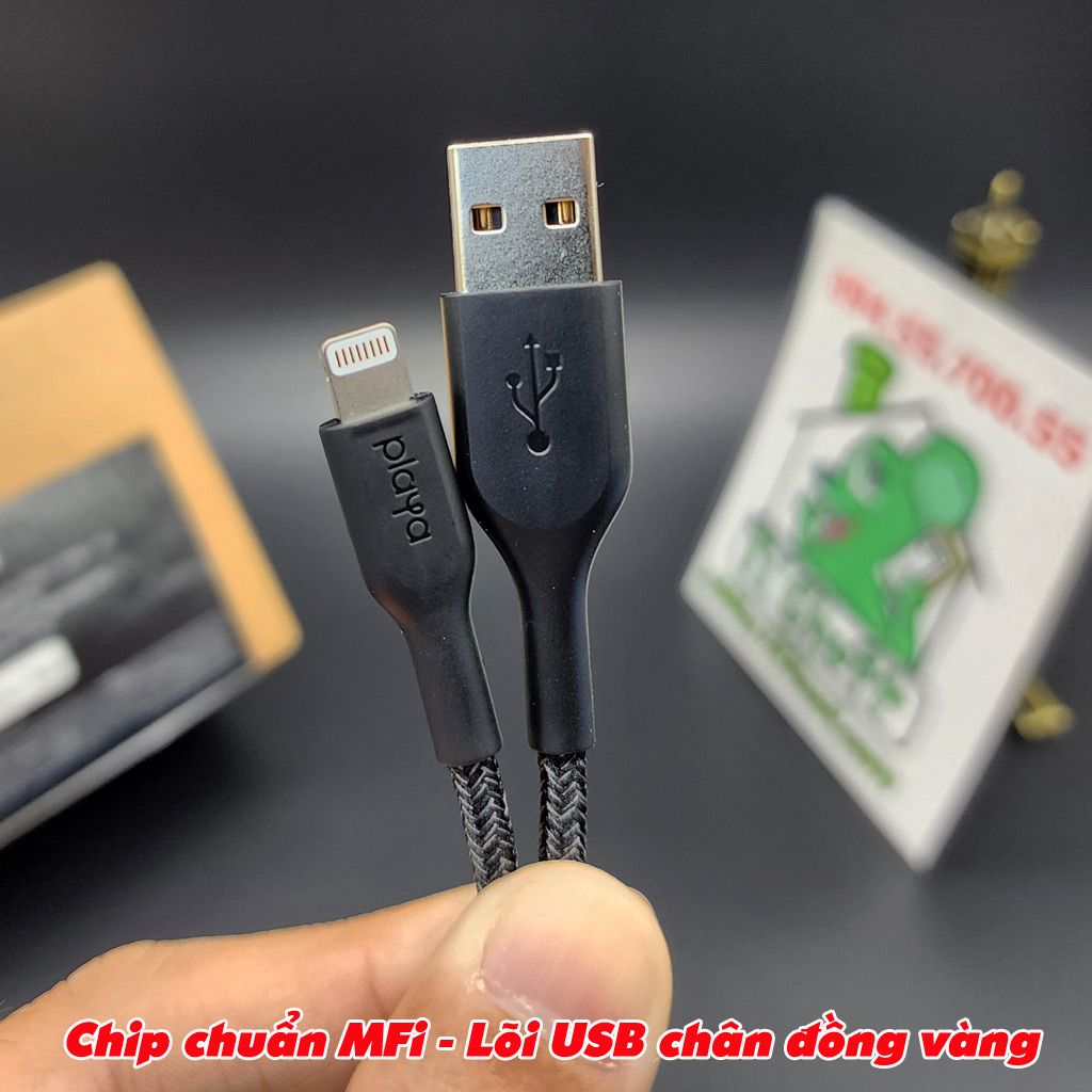 Cáp Lightning BELKIN PLAYA Nylon Braided MFi 1m/2m Dây Dù Chống Gãy – Shop Tí Chuột