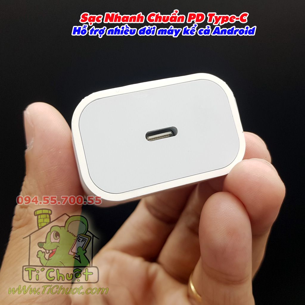 Sạc Nhanh 20W PD A2305 Type-C iPhone iPad Loại 1 FULLBOX – Shop Tí Chuột