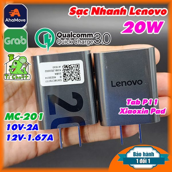 Sạc Nhanh Lenovo MC-201 20W MTB Tab P11, Xiaoxin Pad ZIN Chính Hãng – Shop Tí Chuột