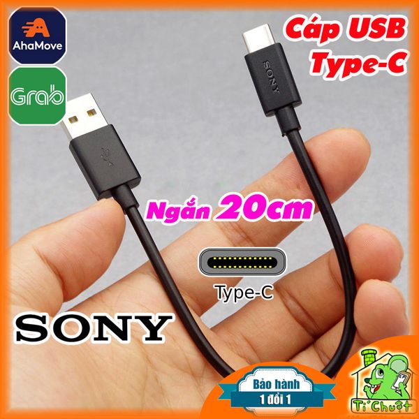 Cáp Type-C SONY Ngắn 20cm ZIN Chính Hãng – Shop Tí Chuột