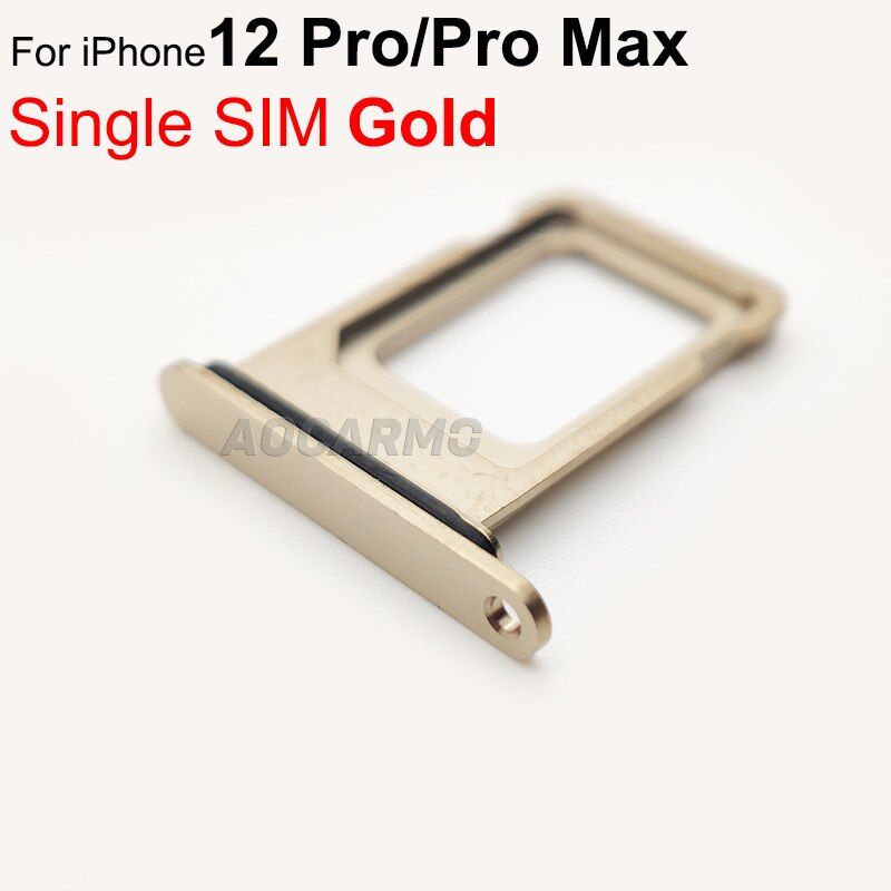 Khay sim iPhone 12 Pro/ 12 Pro Max bản 1 SIM/ 2 SIM ZIN có Ron Chống N ...