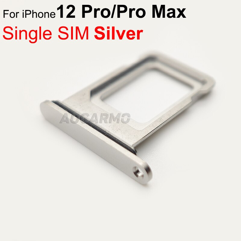 Khay sim iPhone 12 Pro/ 12 Pro Max bản 1 SIM/ 2 SIM ZIN có Ron Chống N ...