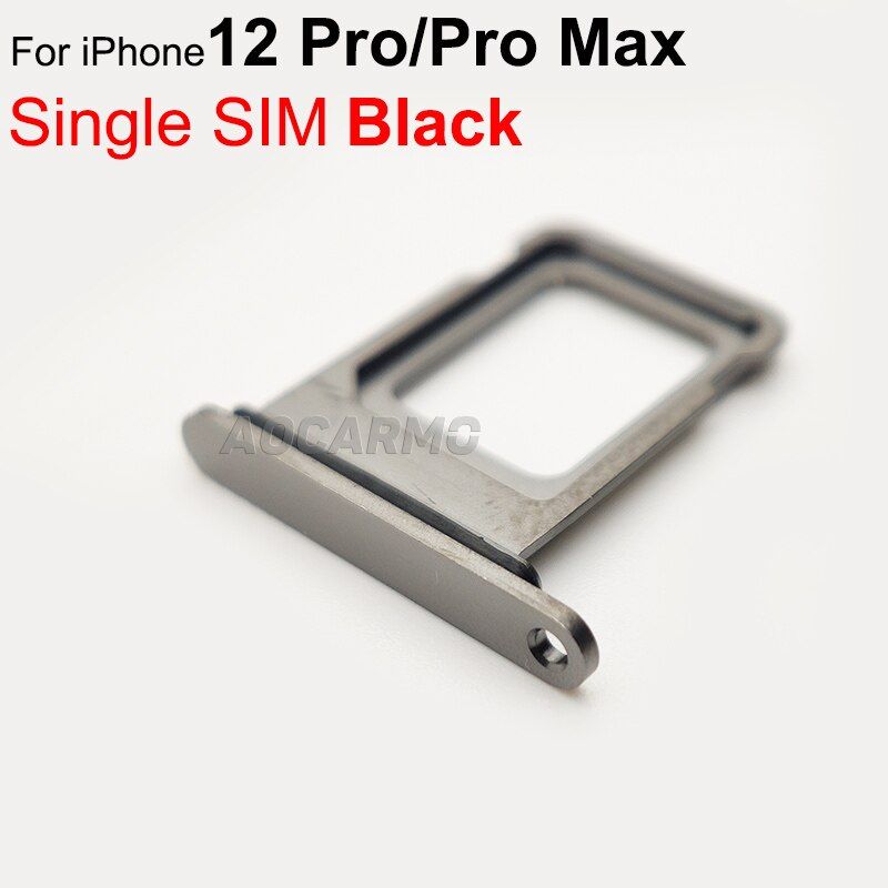 Khay sim iPhone 12 Pro/ 12 Pro Max bản 1 SIM/ 2 SIM ZIN có Ron Chống N ...