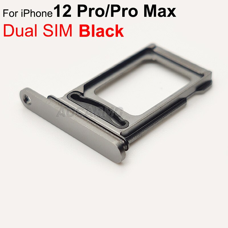 Khay sim iPhone 12 Pro/ 12 Pro Max bản 1 SIM/ 2 SIM ZIN có Ron Chống N ...