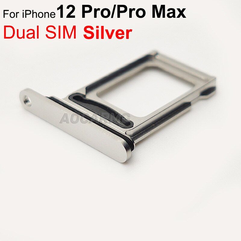 Khay sim iPhone 12 Pro/ 12 Pro Max bản 1 SIM/ 2 SIM ZIN có Ron Chống N ...