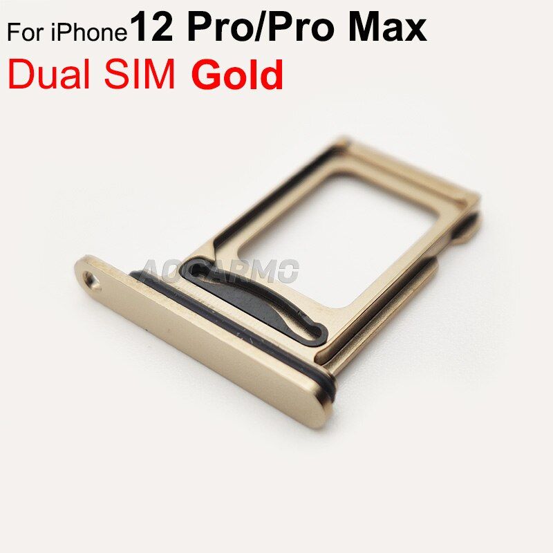 Khay sim iPhone 12 Pro/ 12 Pro Max bản 1 SIM/ 2 SIM ZIN có Ron Chống N ...