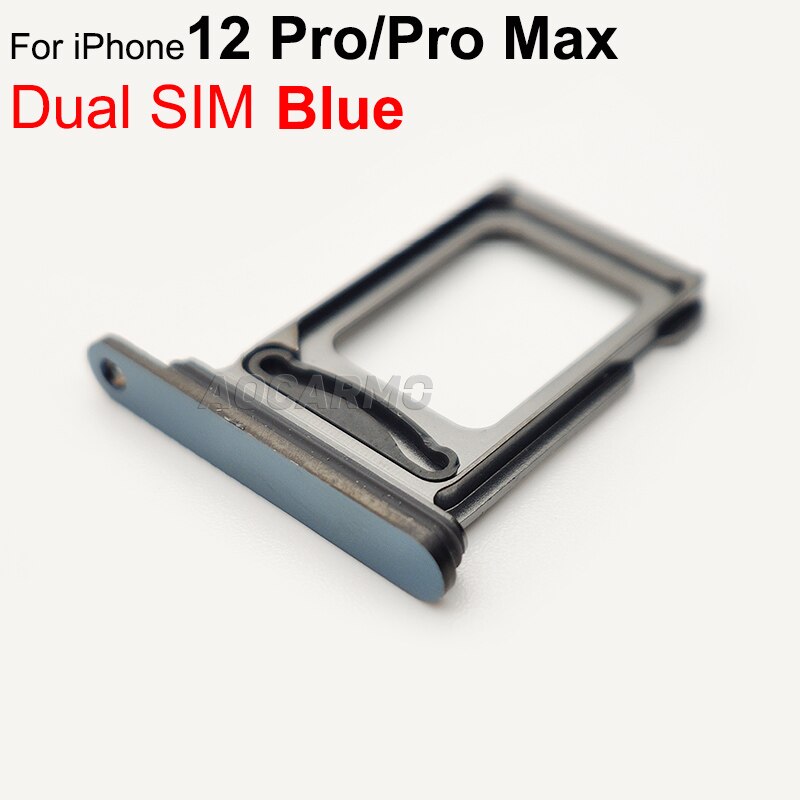 Khay sim iPhone 12 Pro/ 12 Pro Max bản 1 SIM/ 2 SIM ZIN có Ron Chống N ...