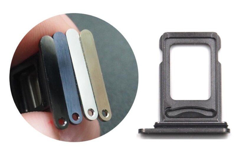 Khay sim iPhone 12 Pro/ 12 Pro Max bản 1 SIM/ 2 SIM ZIN có Ron Chống N ...