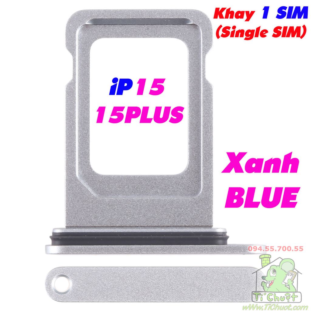 Khay Sim iPhone 15 / 15 PLUS bản 1 SIM/ 2 SIM ZIN có Ron Chống Nước & – Shop Tí Chuột