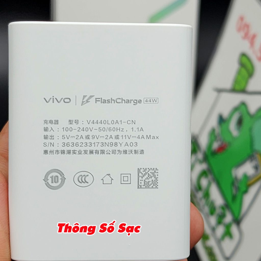 Sạc Nhanh Flash Charge 44W VIVO / iQOO ZIN Chính Hãng – Shop Tí Chuột