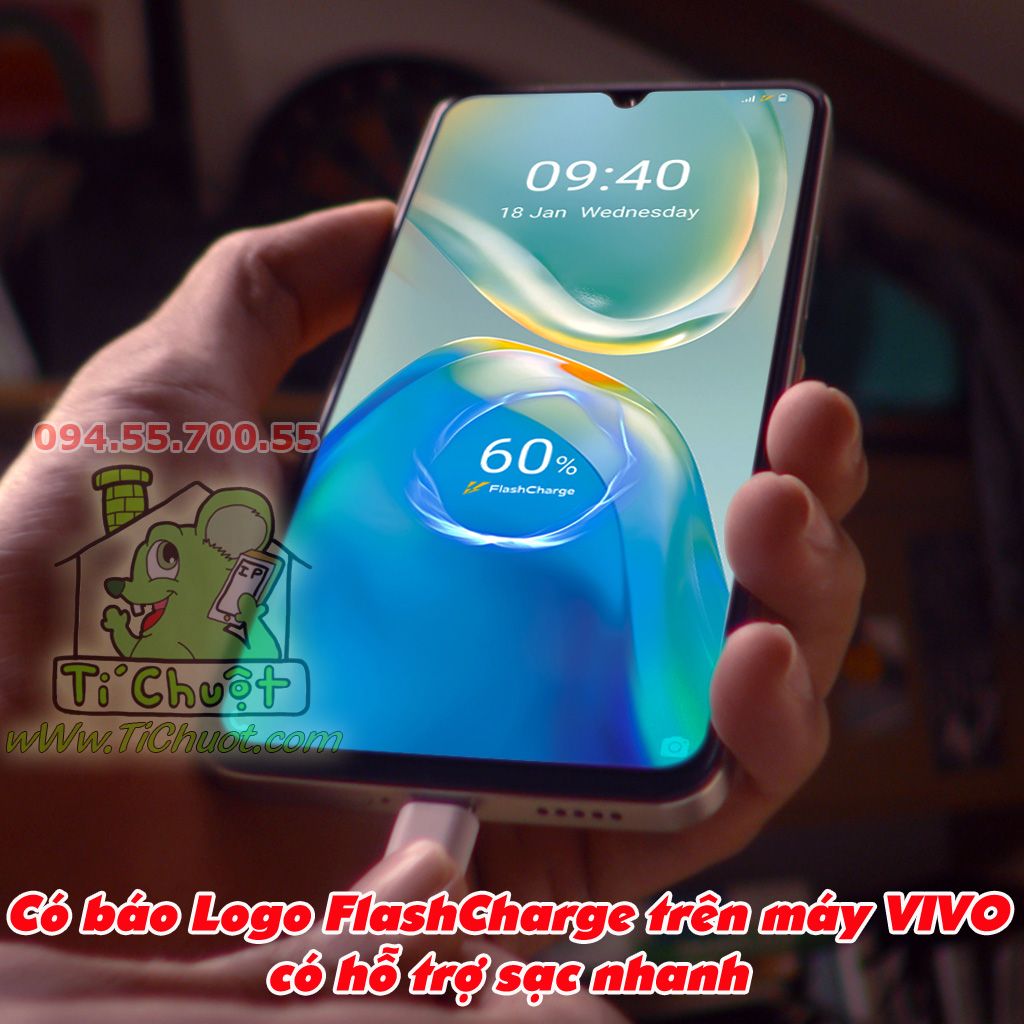 Sạc Nhanh Flash Charge 44W VIVO / iQOO ZIN Chính Hãng – Shop Tí Chuột
