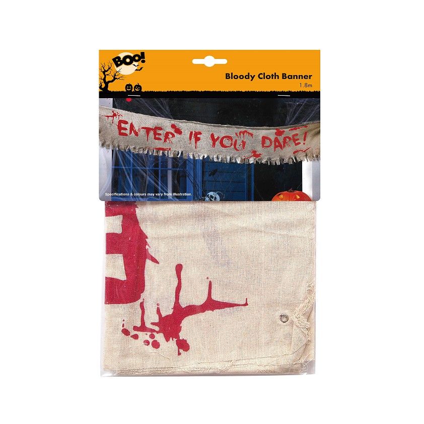 Biểu Ngữ Vải Đẫm Máu 1.8m Halloween Uncle Bills UH01048