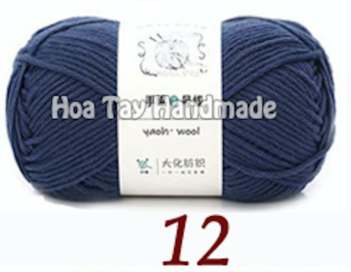 Len Yaoh Wool -Len đan móc khăn mũ Hoa Tay Handmade